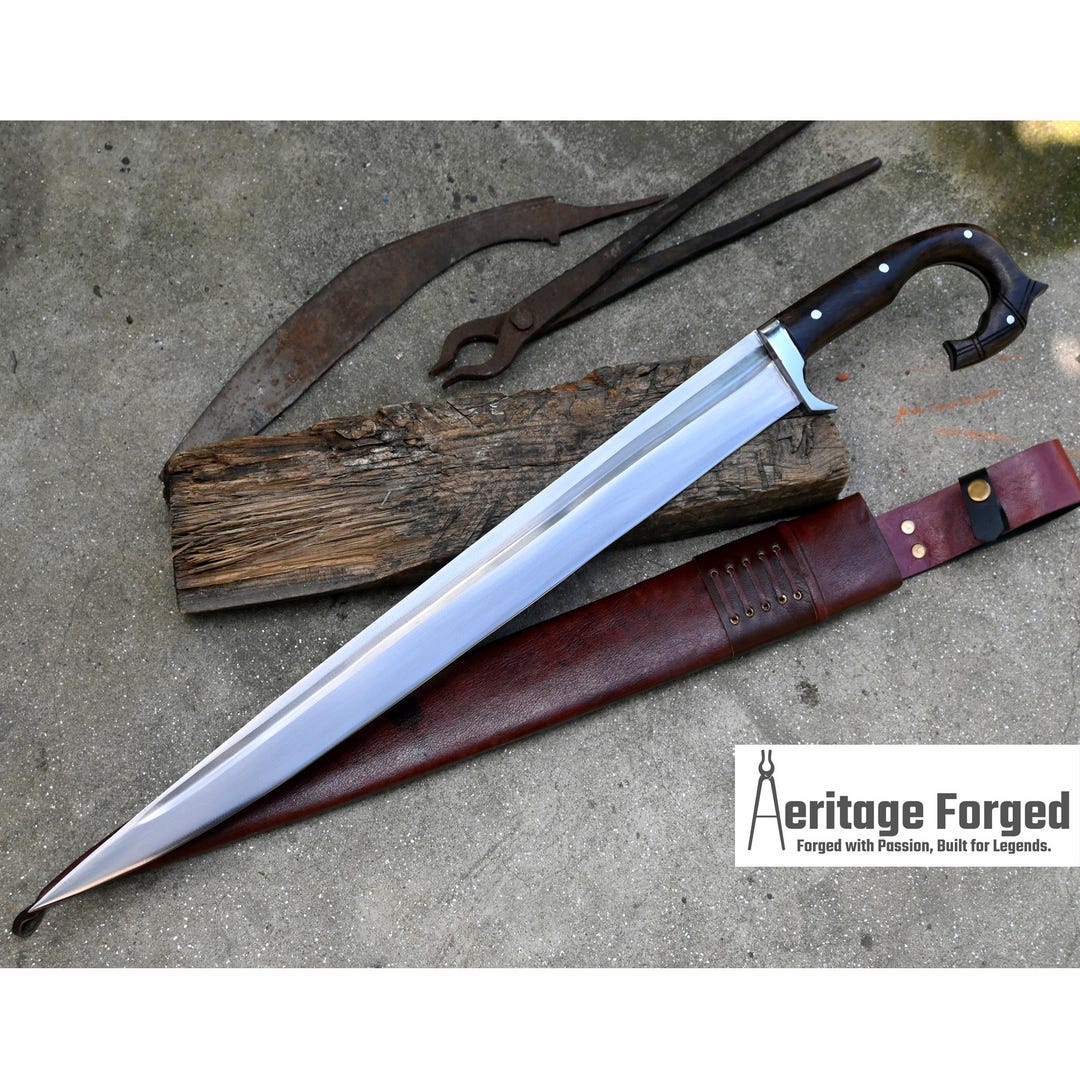 KOPIS SWORD/ 22 Inches Long Blade Hand Forged Custom Forged Kopis /leaf ...
