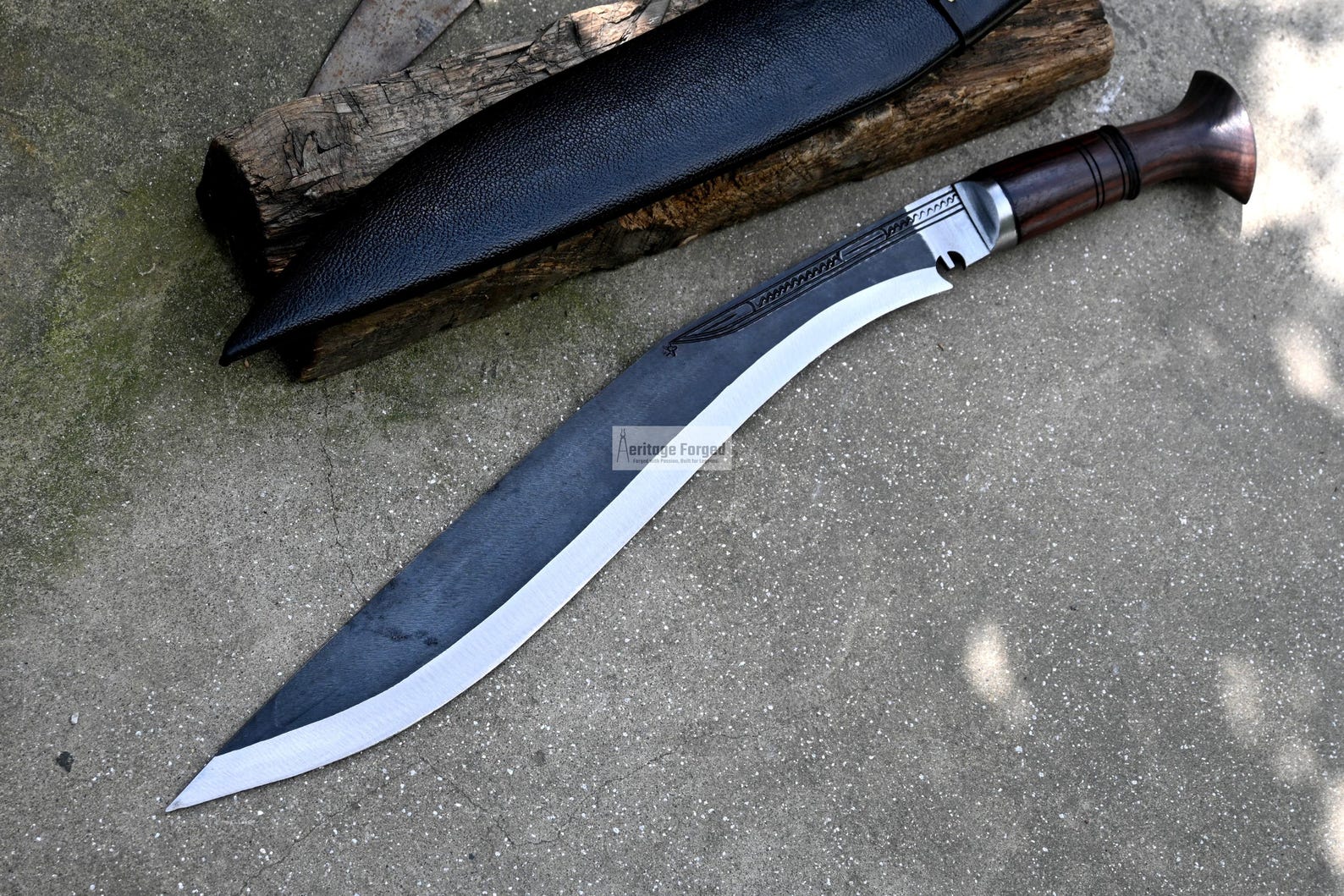 LARGE FARMER KHUKURI / Large Kukri Machete/ 18 Inches Long Blade Heavy ...