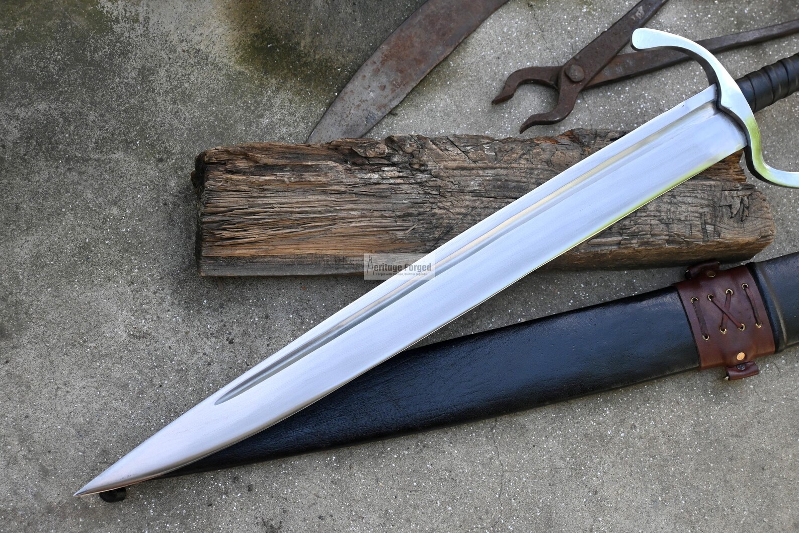 FALICON MACHETE / Large Jungle Clever/22 Inches Long Blade Heavy Duties ...