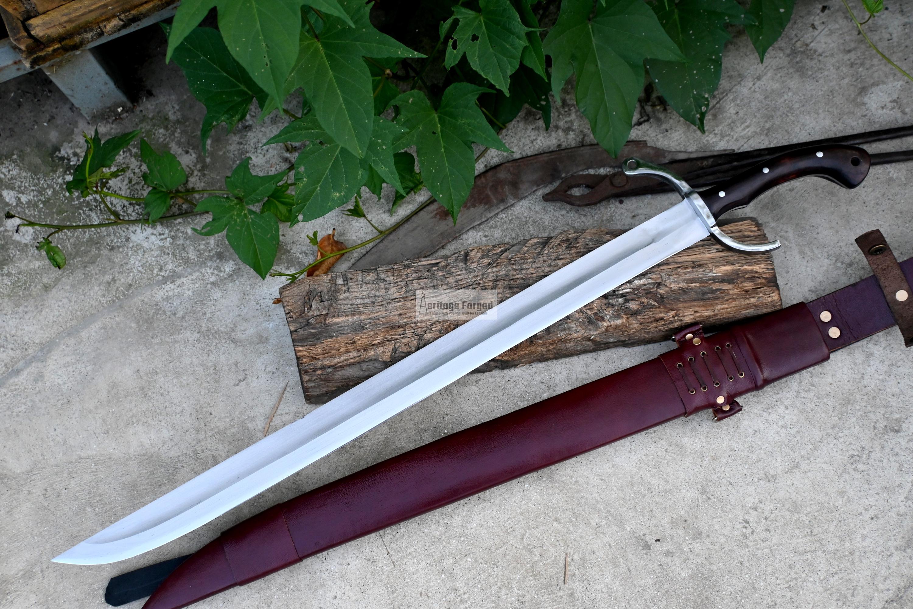 SINGLE EDGE SWORD/24 Inches Long Blade Hand Forged Sword/leaf Spring of ...