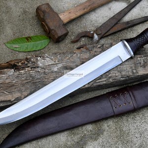 HUNTING KNIFE / 15 Inches Long Blade Hunting Knife / Hand Forged Knife ...
