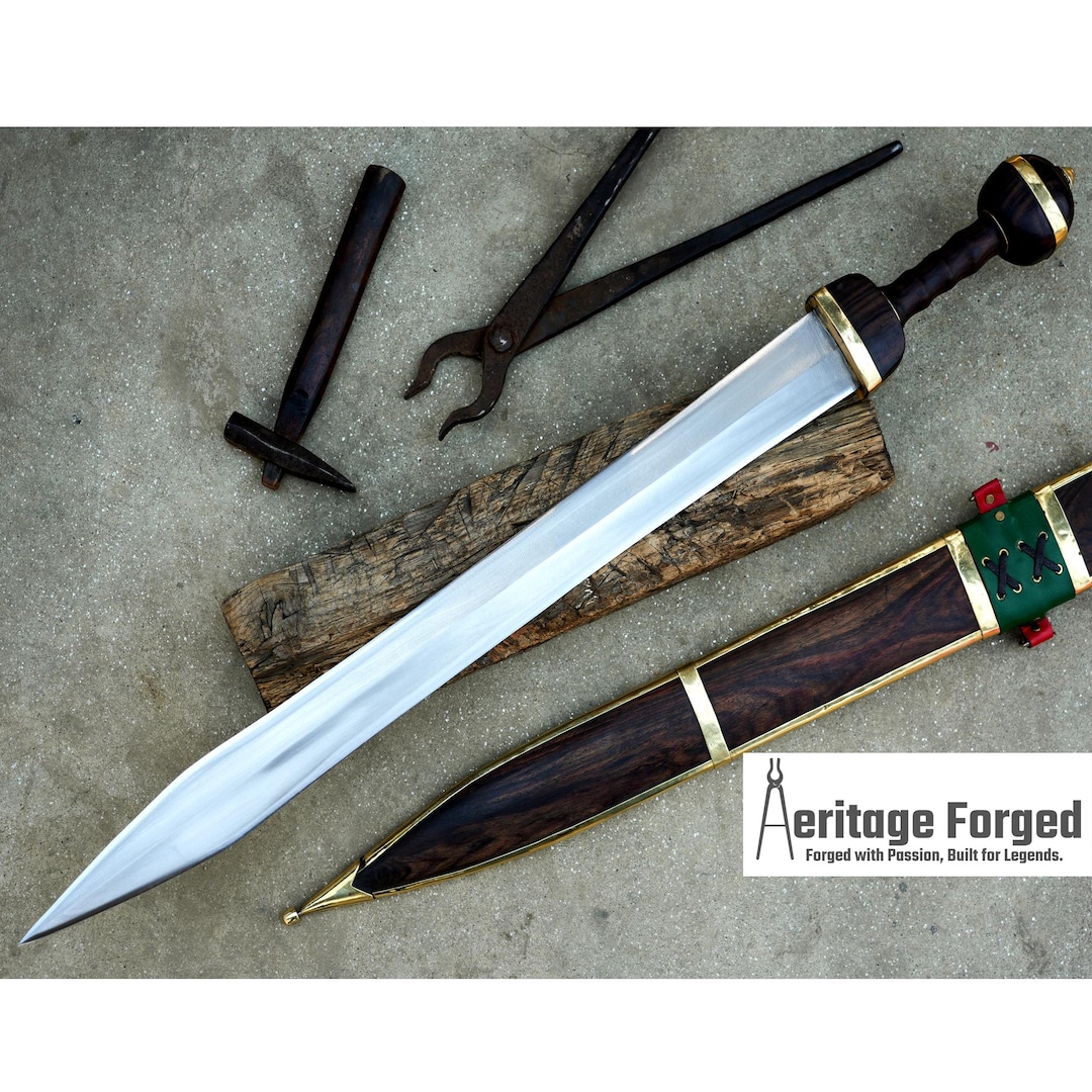 GLADIUS SWORD /24 Inches Long Blade Hand Forged Sword/ GLADIUS Machete ...