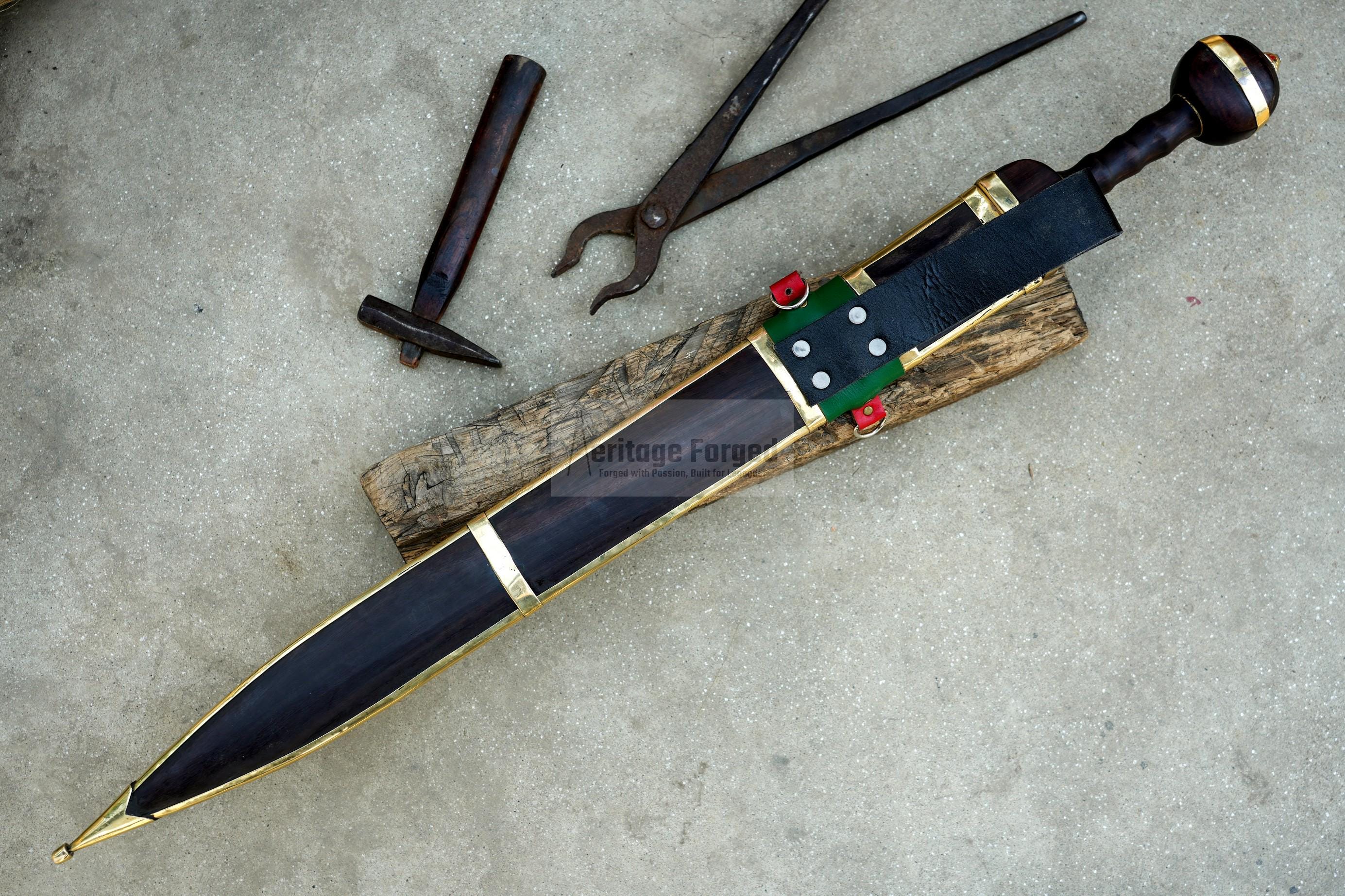 GLADIUS SWORD /24 Inches Long Blade Hand Forged Sword/ GLADIUS Machete ...