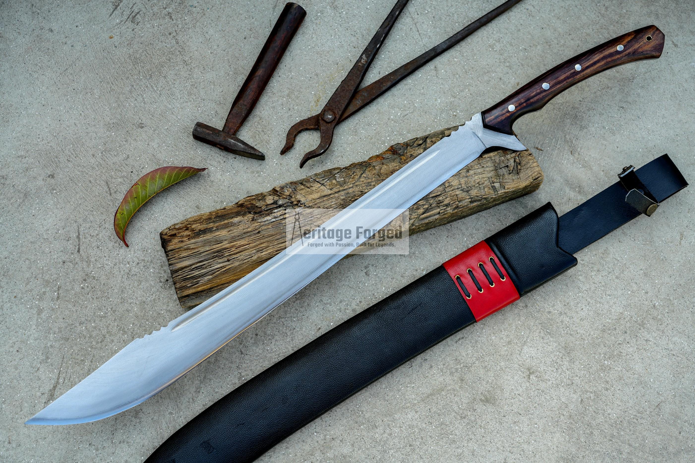 DAO MACHETE / Large Jungle Machete/24 Inches Long Blade Heavy Duties ...