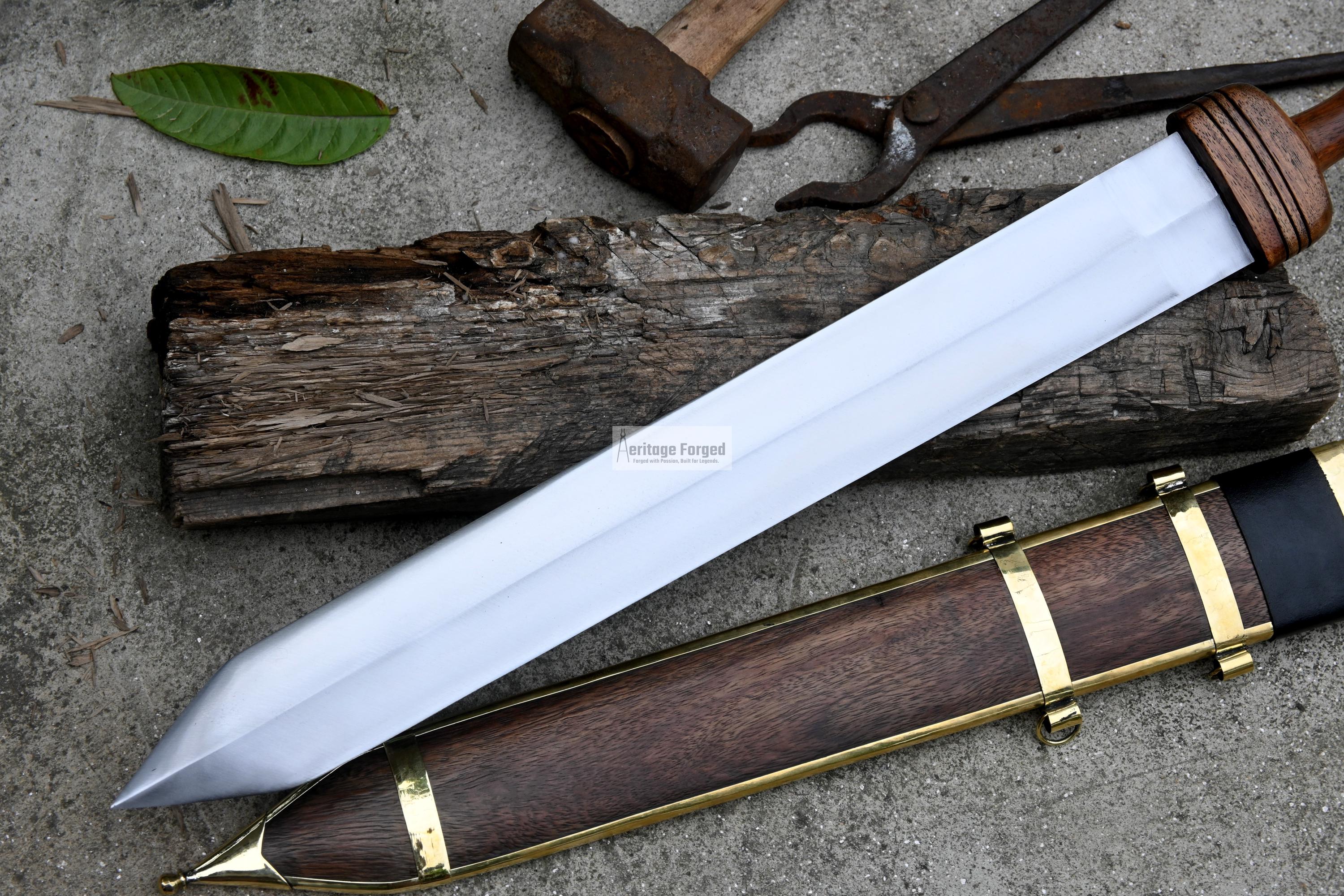 GLADIUS SWORD /18 Inches Long Blade Hand Forged Sword/ GLADIUS Machete ...