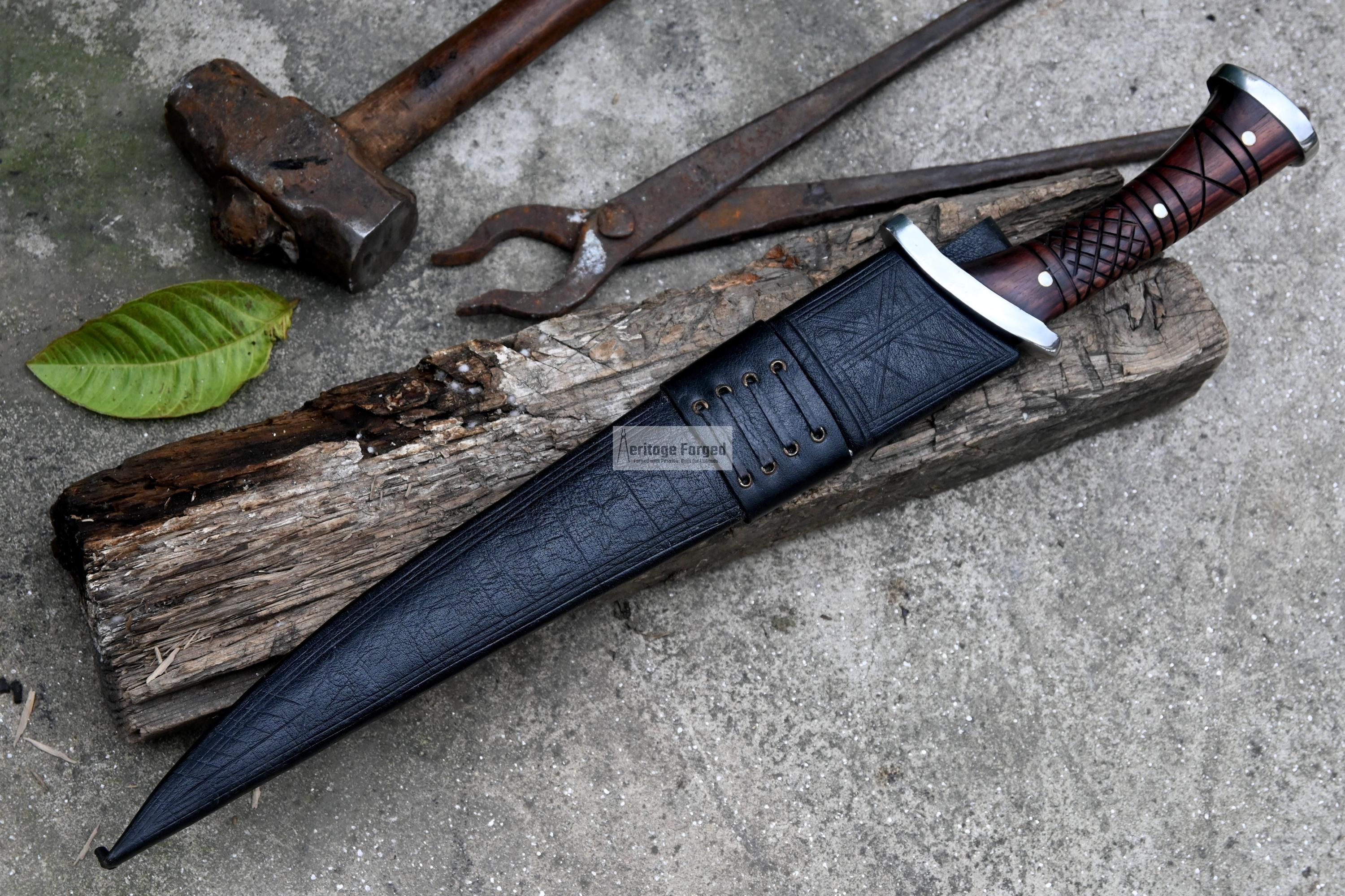 CHOPPER KNIFE / 13 Inches Long Blade Hunting Knife / Hand Forged Knife ...