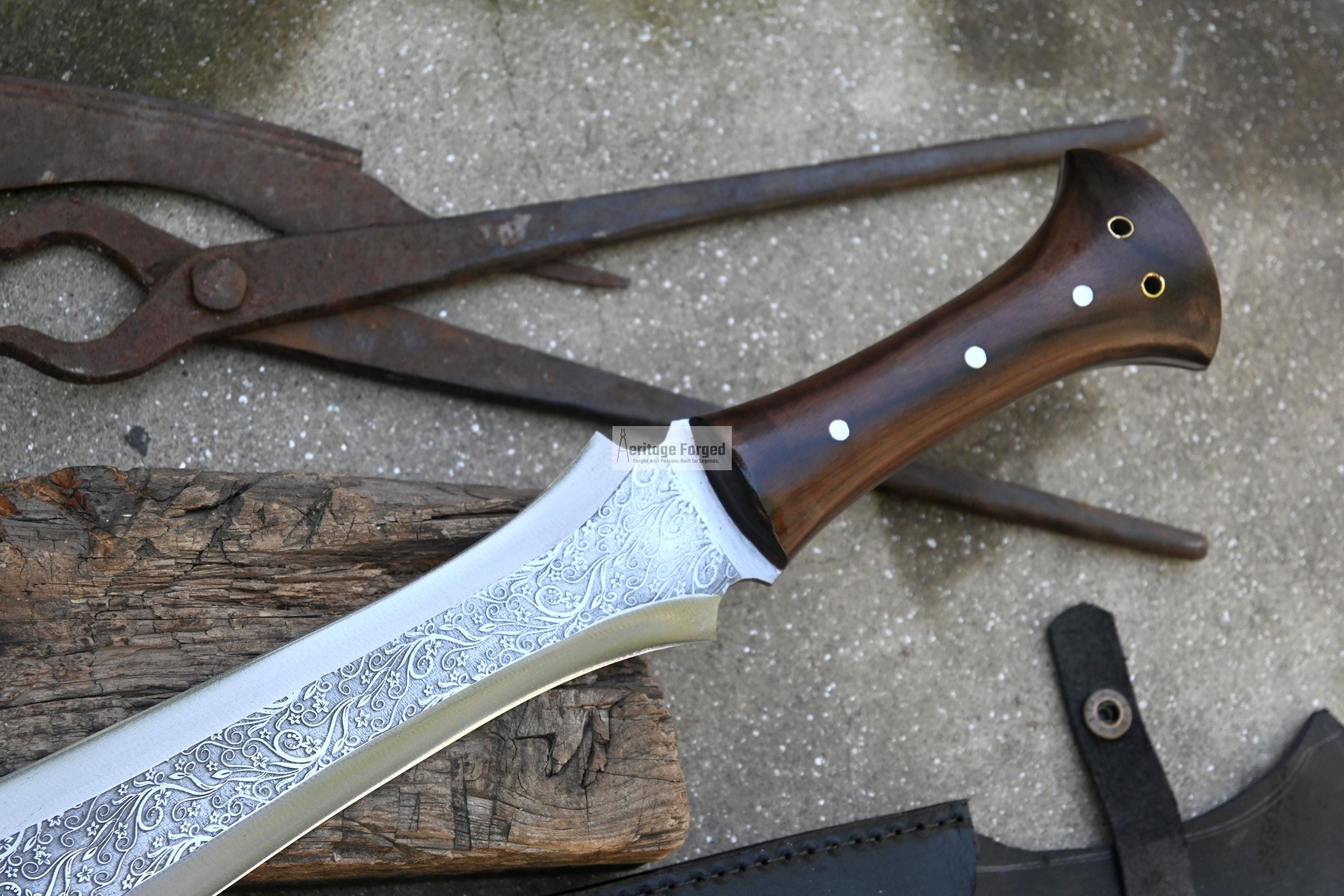 CELTIC LEAF SWORD / 21 Inches Long Blade Hand Forged Sword/leaf Spring ...