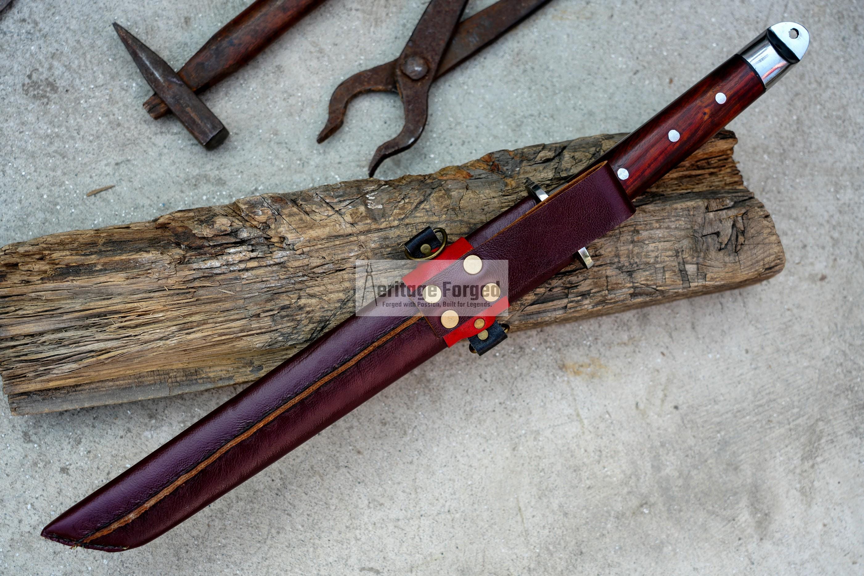 SHORT TANTO /12 Inches Long Blade Hand Forged Tanto Knife/leaf Spring ...