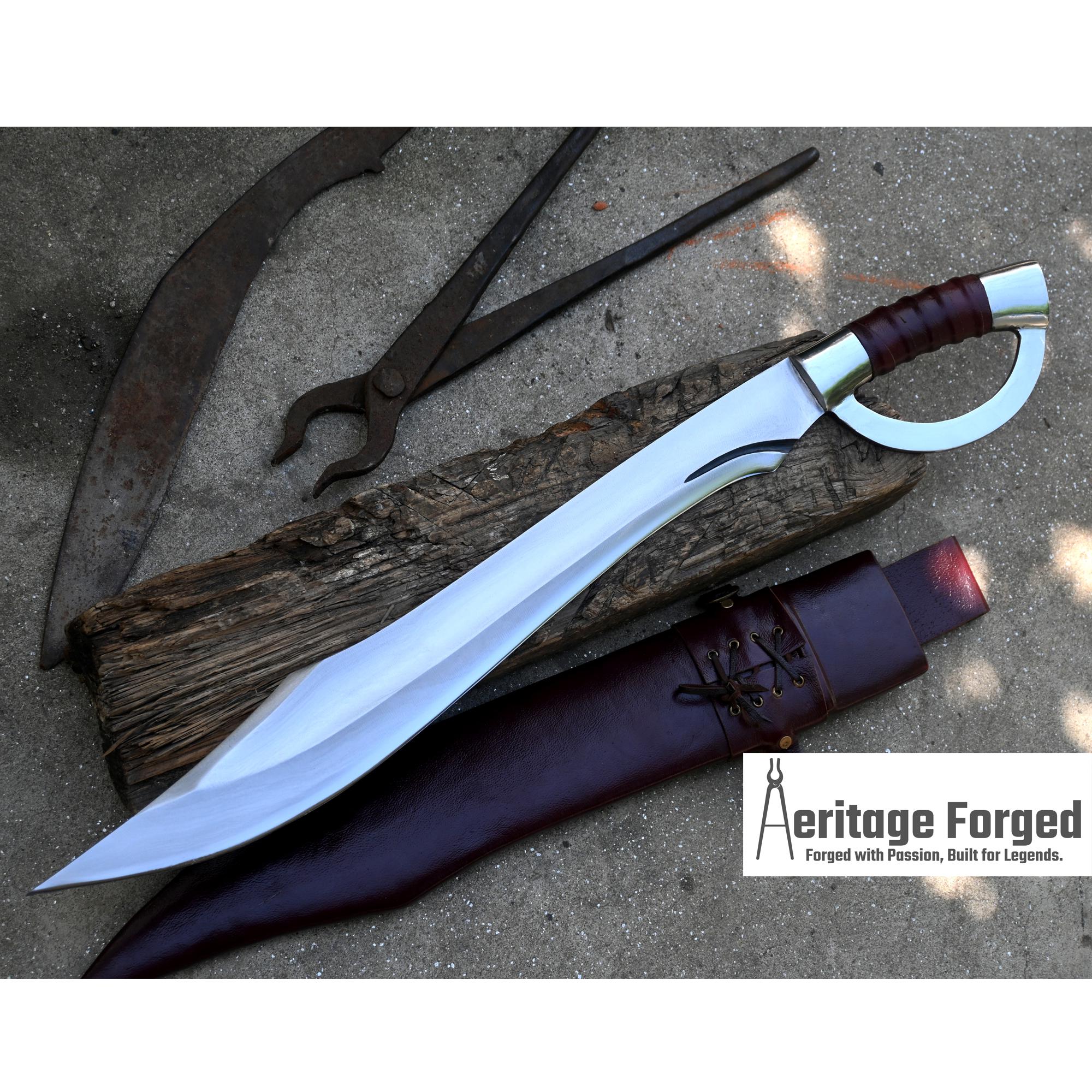 SCIMITAR SWORD/18 Inches Long Blade Hand Forged Sword/leaf Spring of ...