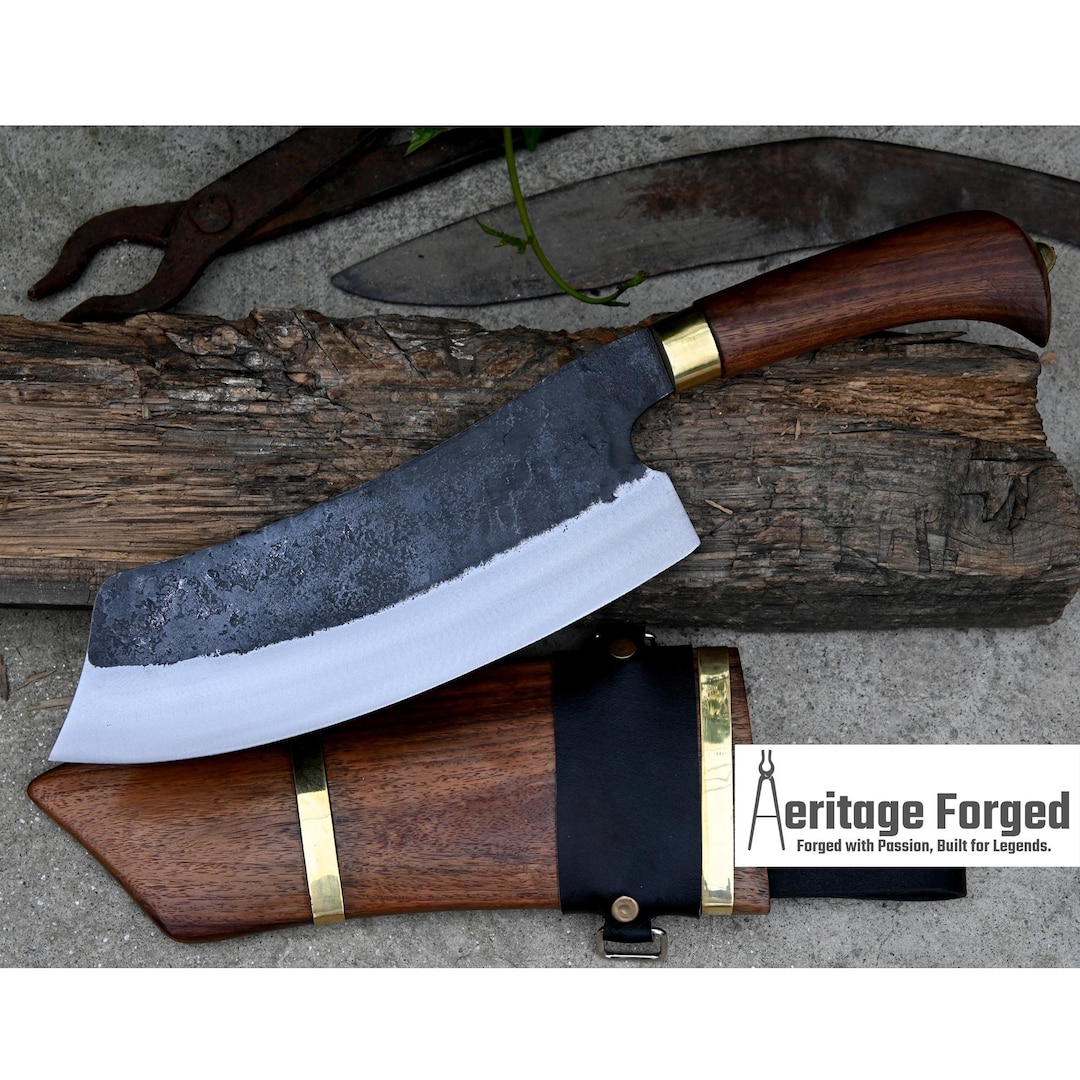 CHEF CLEAVER/ Kitchen Chopper / 10 Inches Long Blade / Hand Forged ...