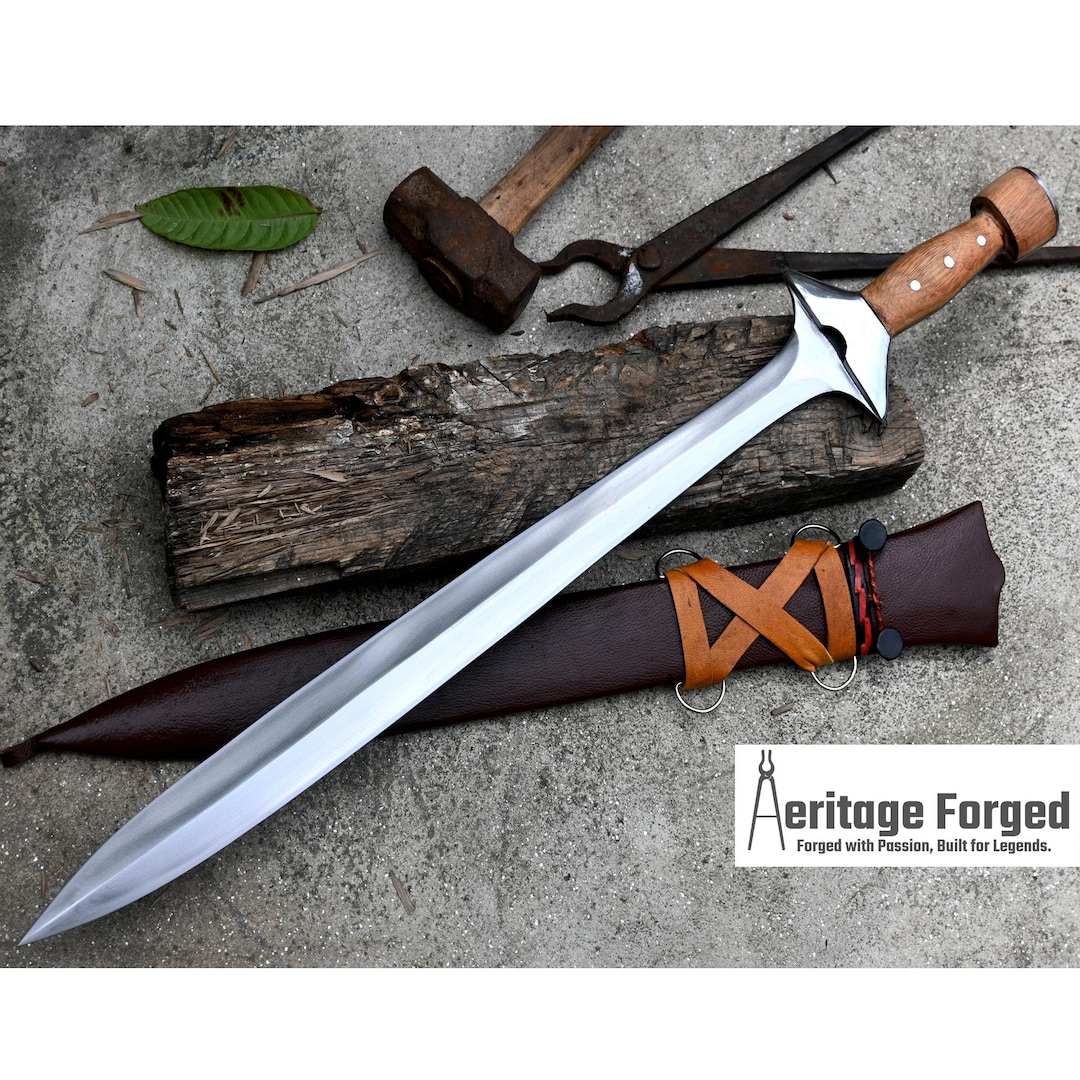 GREEK XIPHOS/ 21 Inches Long Blade Hand Forged Historical Sword/leaf ...