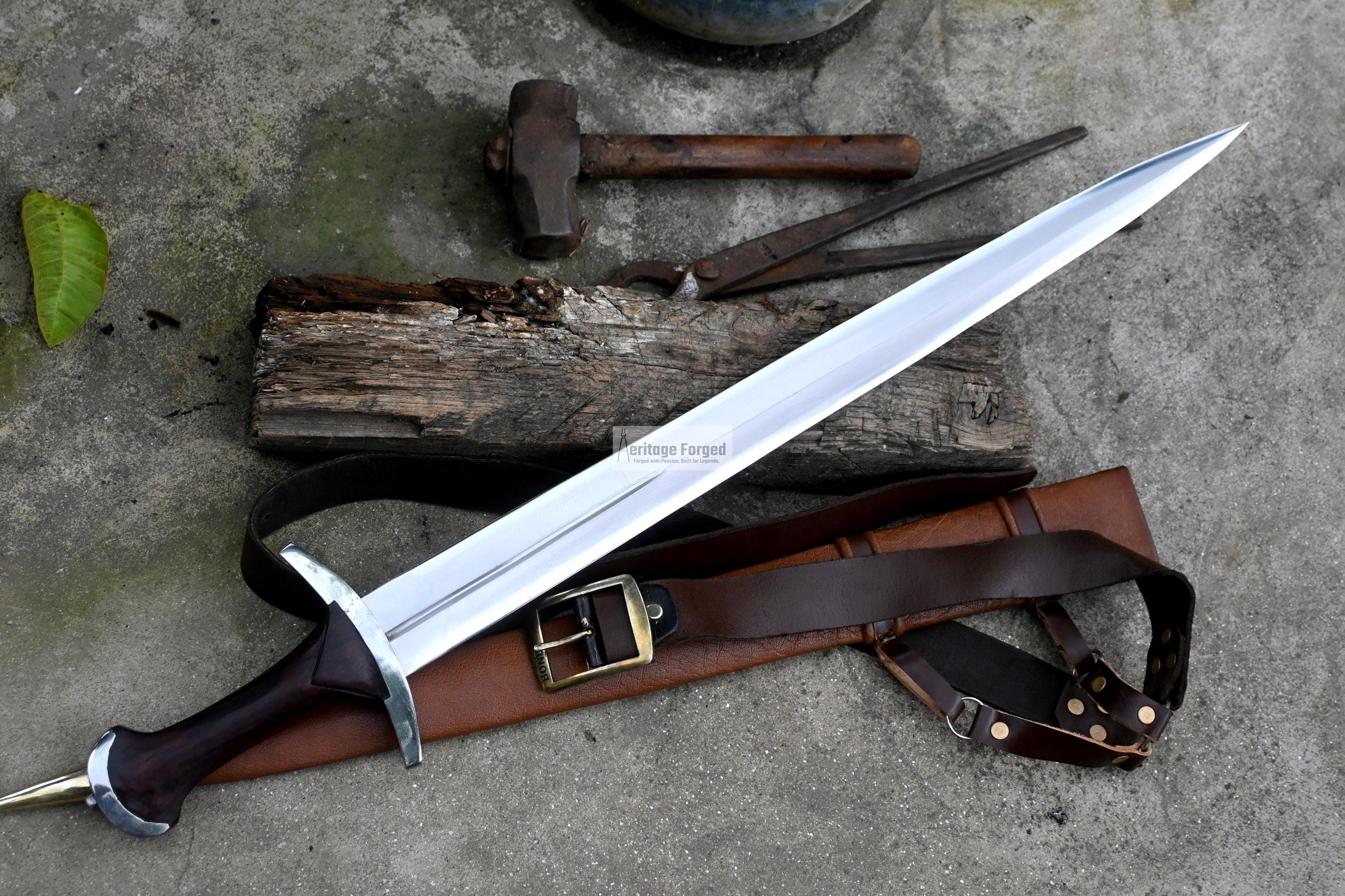 GERMAN DEGEN SWORD/24 Inches Long Blade Hand Forged Sword/leaf Spring ...