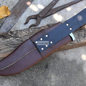 BOWIE KNIFE / 12 Inches Long Blade / Hand Forged Bowie Knife / Made ...