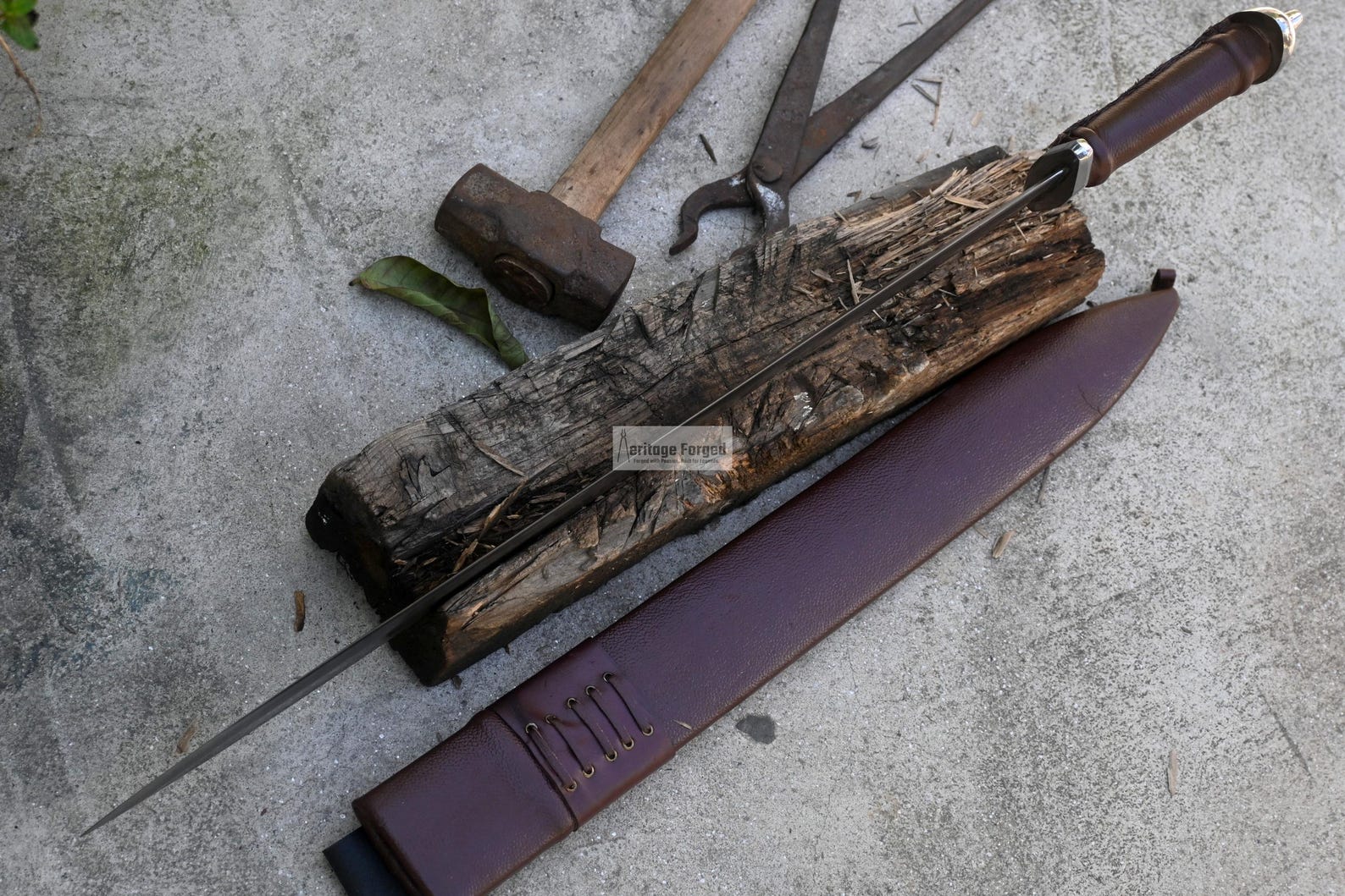 VIKING SWORD/21 Inches Long Blade Hand Made Sword/leaf Spring of Truck ...