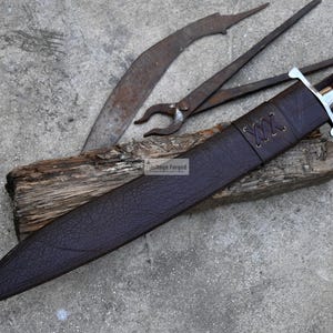 NAVAL MACHETE / Large Jungle Cleaver/20 Inches Long Blade Heavy Duties ...