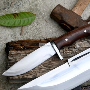 BOWIE KNIFE / 12 Inches Long Blade Hunting Knife / Hand Forged Knife ...