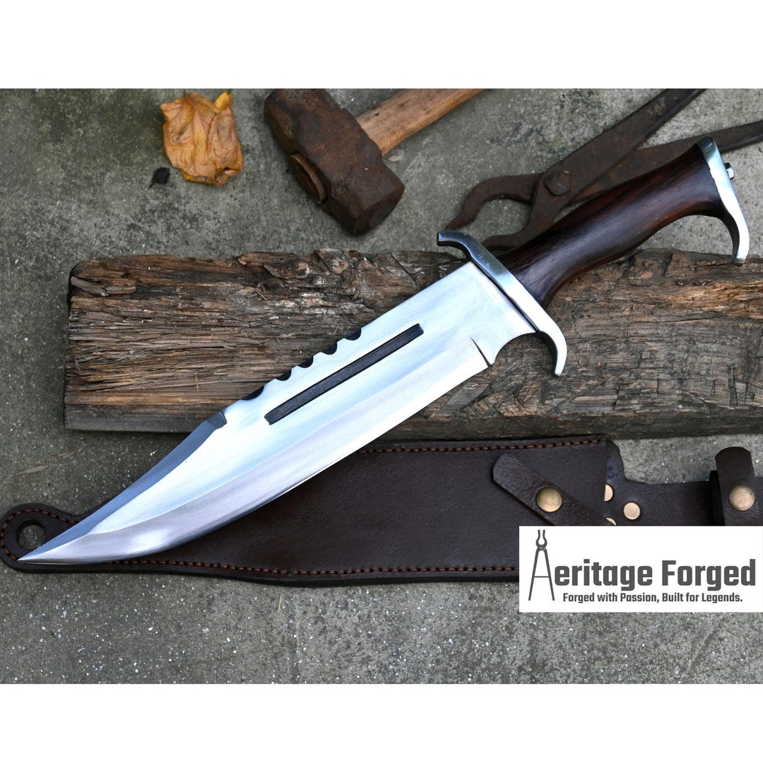 RAMBO III KNIFE/ Rambo 3 Knife/ Hand Forged Knife/made From Leaf Spring ...