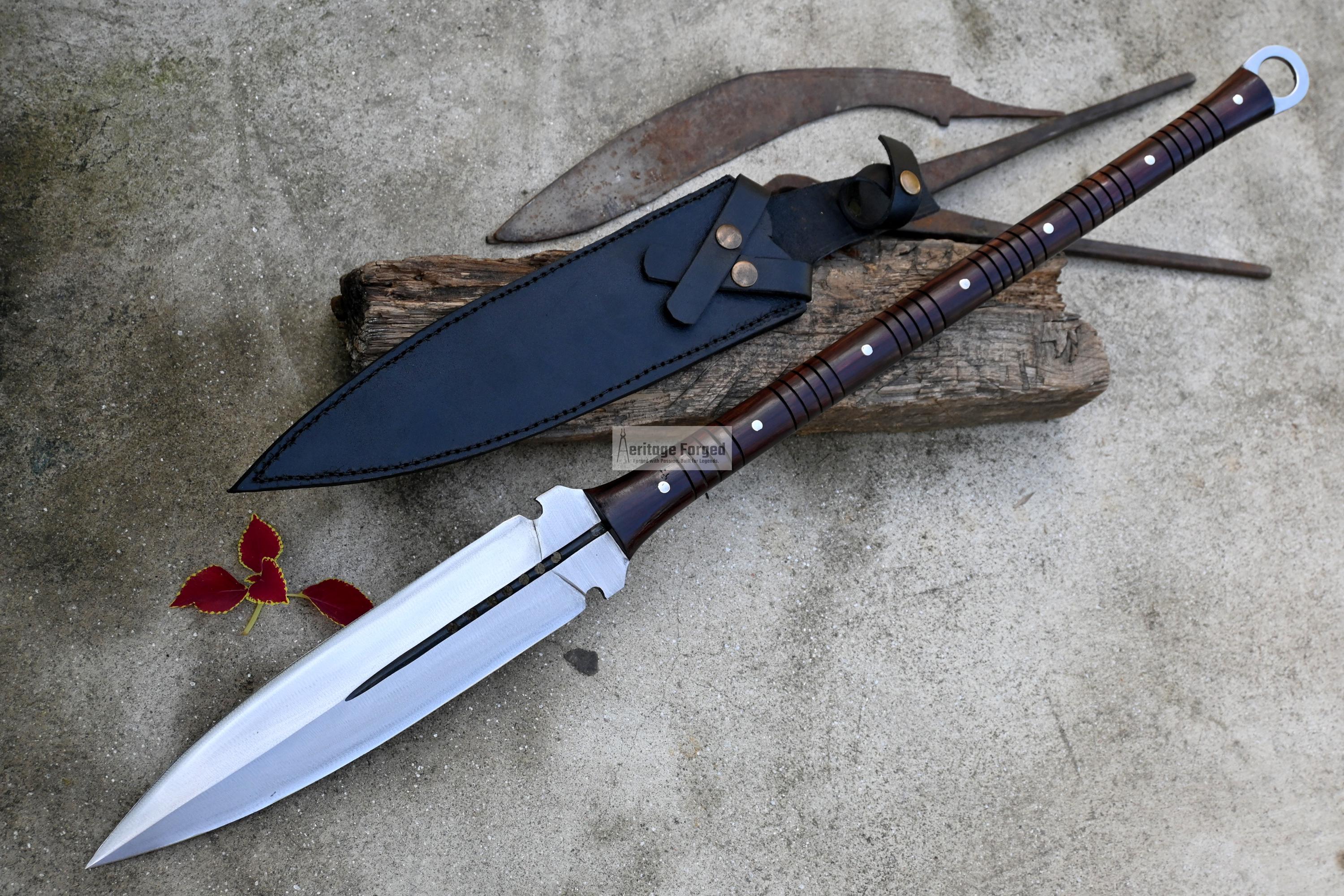 HUNTING SPEAR / Hand Forged Spear /12 Inches Long Blade Spear ...