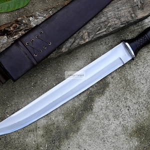 HUNTING KNIFE / 15 Inches Long Blade Hunting Knife / Hand Forged Knife ...