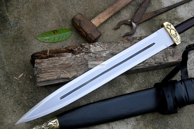 GLADIUS SWORD /20 Inches Long Blade Hand Forged Sword/ Gladius Machete ...