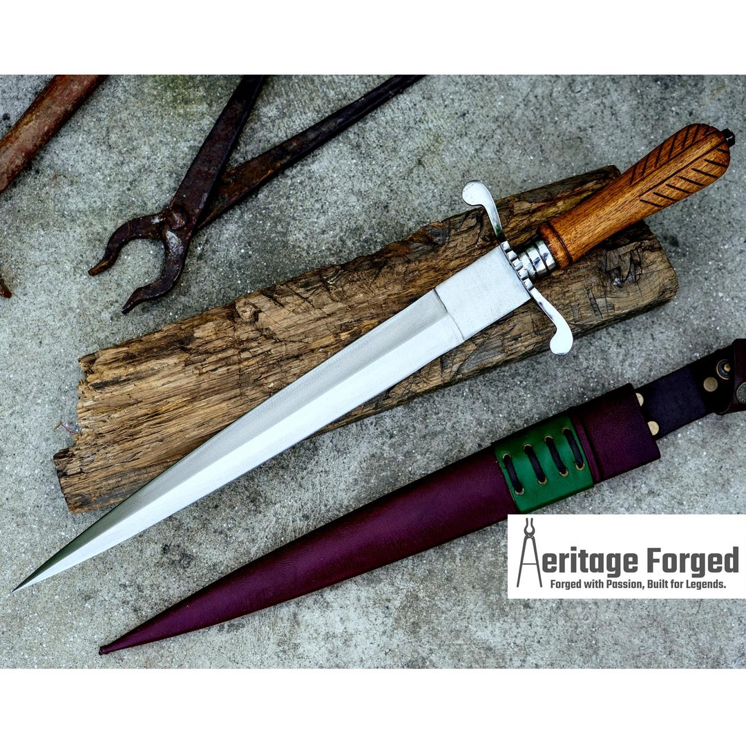 TOOTHPICK DAGGER/15 Inches Long Blade Hand Forged Dagger/leaf Spring of ...