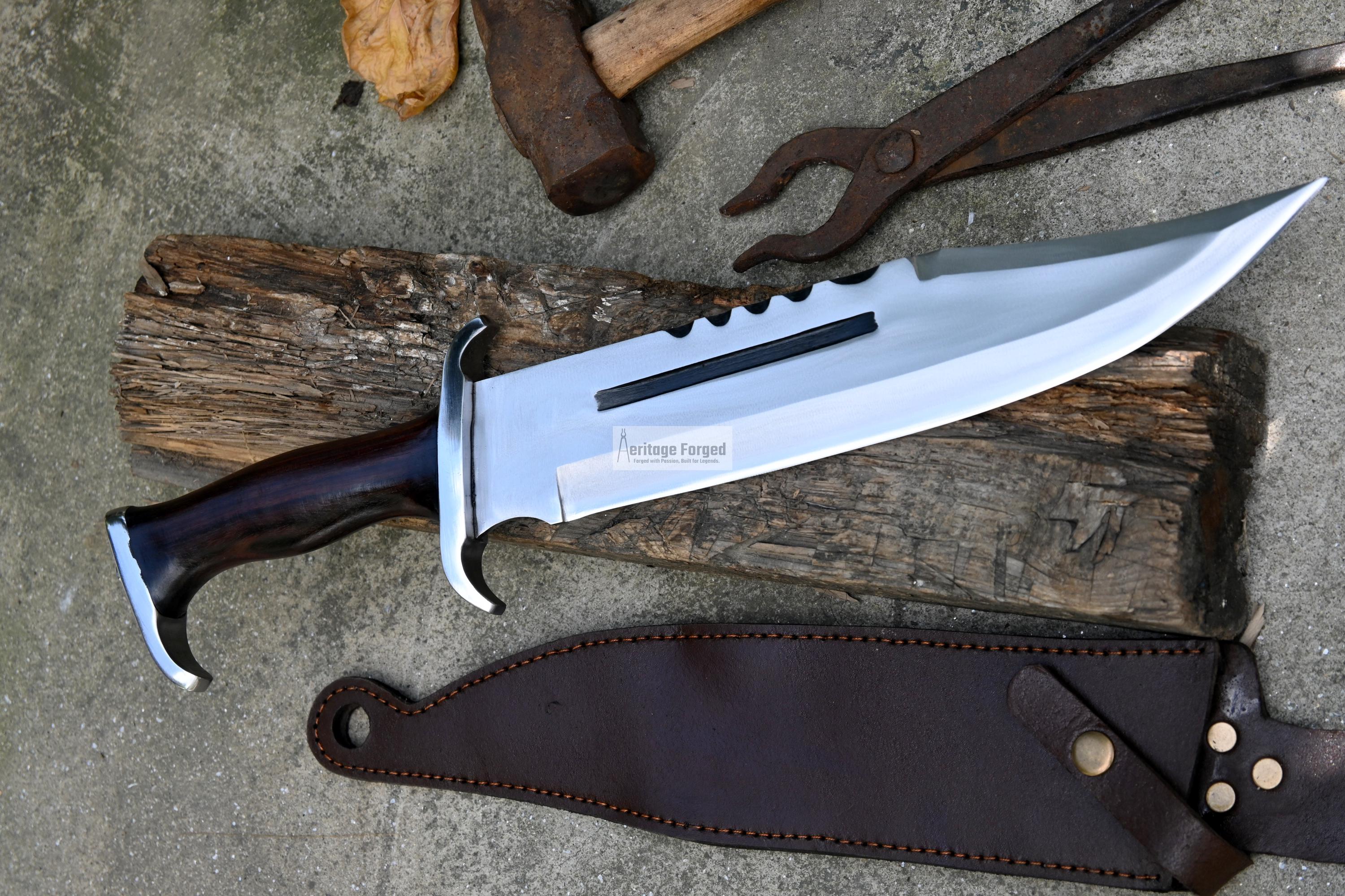 RAMBO III KNIFE/ Rambo 3 Knife/ Hand Forged Knife/made From Leaf Spring ...