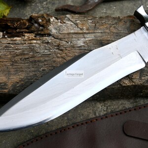 RAMBO V KNIFE/ Rambo Last Blood Knife/10 Inches Long Blade Hand Forged Knife/made From Leaf ...