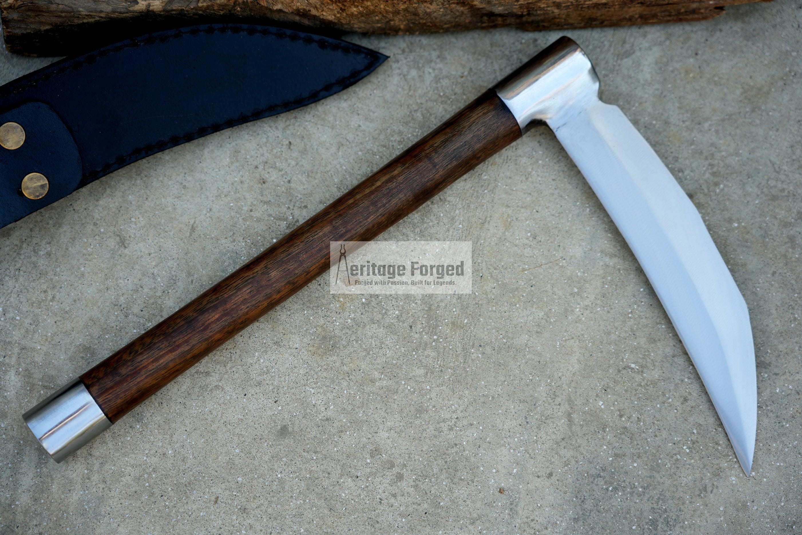 KAMA Knife/traditional Japanese Knife/farmer Sickle /leaf Spring of ...