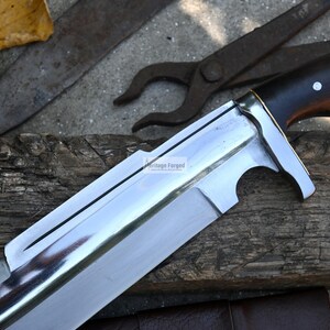 BOWIE KNIFE / 12 Inches Long Blade / Hand Forged Bowie Knife / Made ...