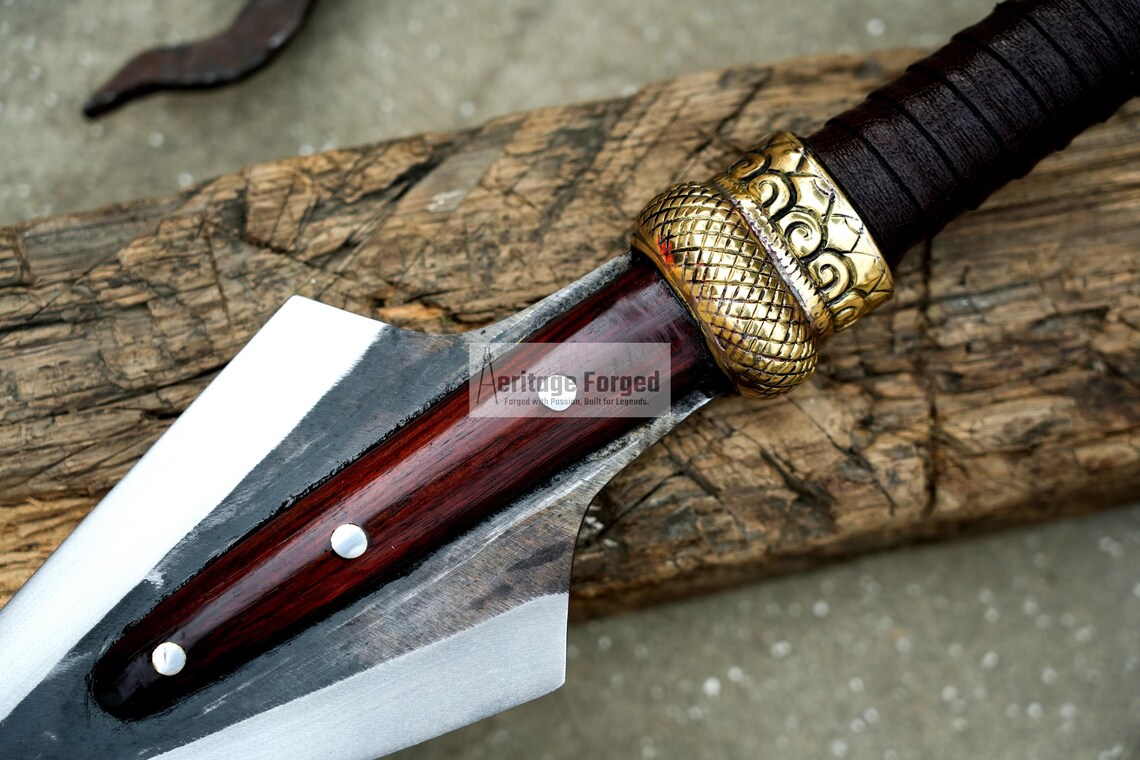 HUNTING SPEAR / Hand Forged Spear /short Handle Spear/ Throwing Spear ...