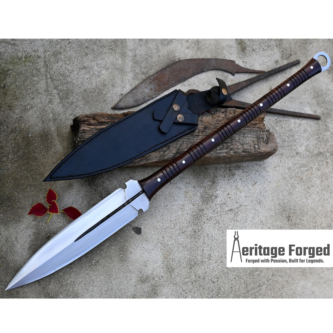 HUNTING SPEAR / Hand Forged Spear /12 Inches Long Blade Spear ...