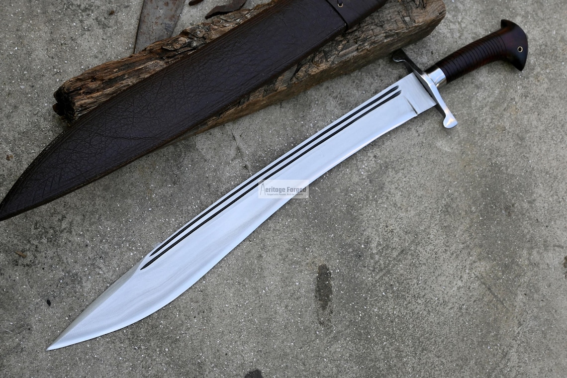 NAVAL MACHETE / Large Jungle Cleaver/20 Inches Long Blade Heavy Duties ...