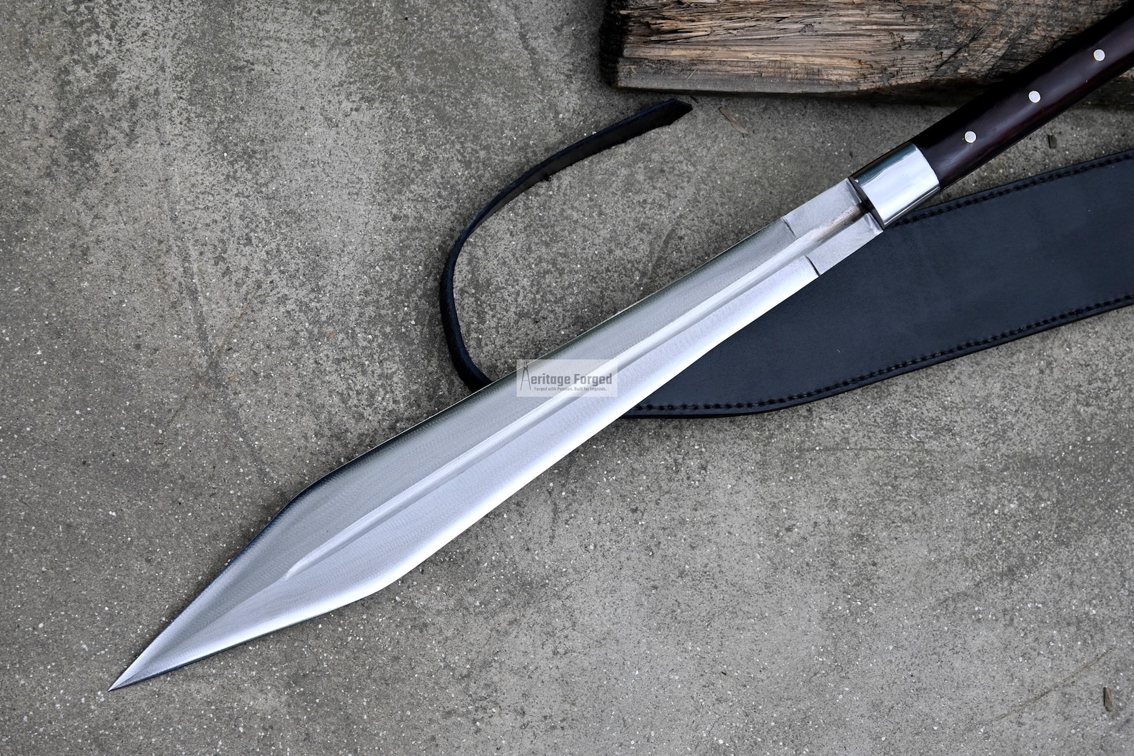 GLADIUS SPEAR / Hand Forged Spear /17 Inches Long Blade Spear/ Greek ...