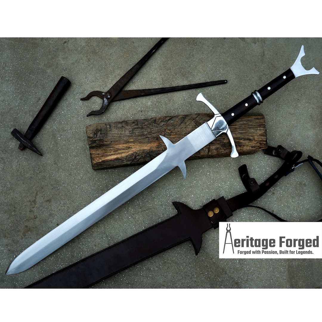 Long SWORD/24 Inches Long Blade Hand Forged Sword/leaf Spring of Truck ...