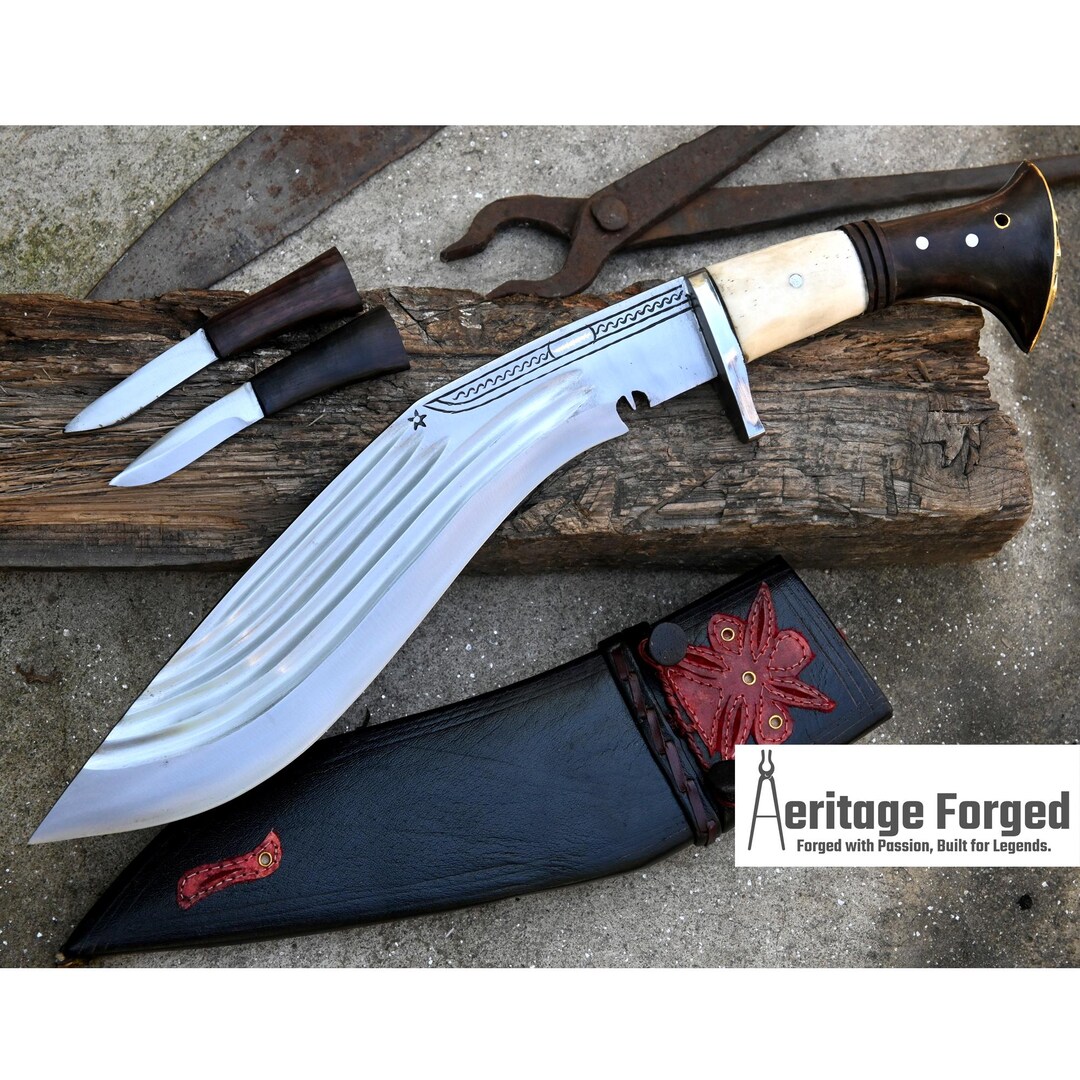 CHIRRA KHUKURI / Large Kukri Machete/ 12 Inches Long Blade Heavy Duties ...