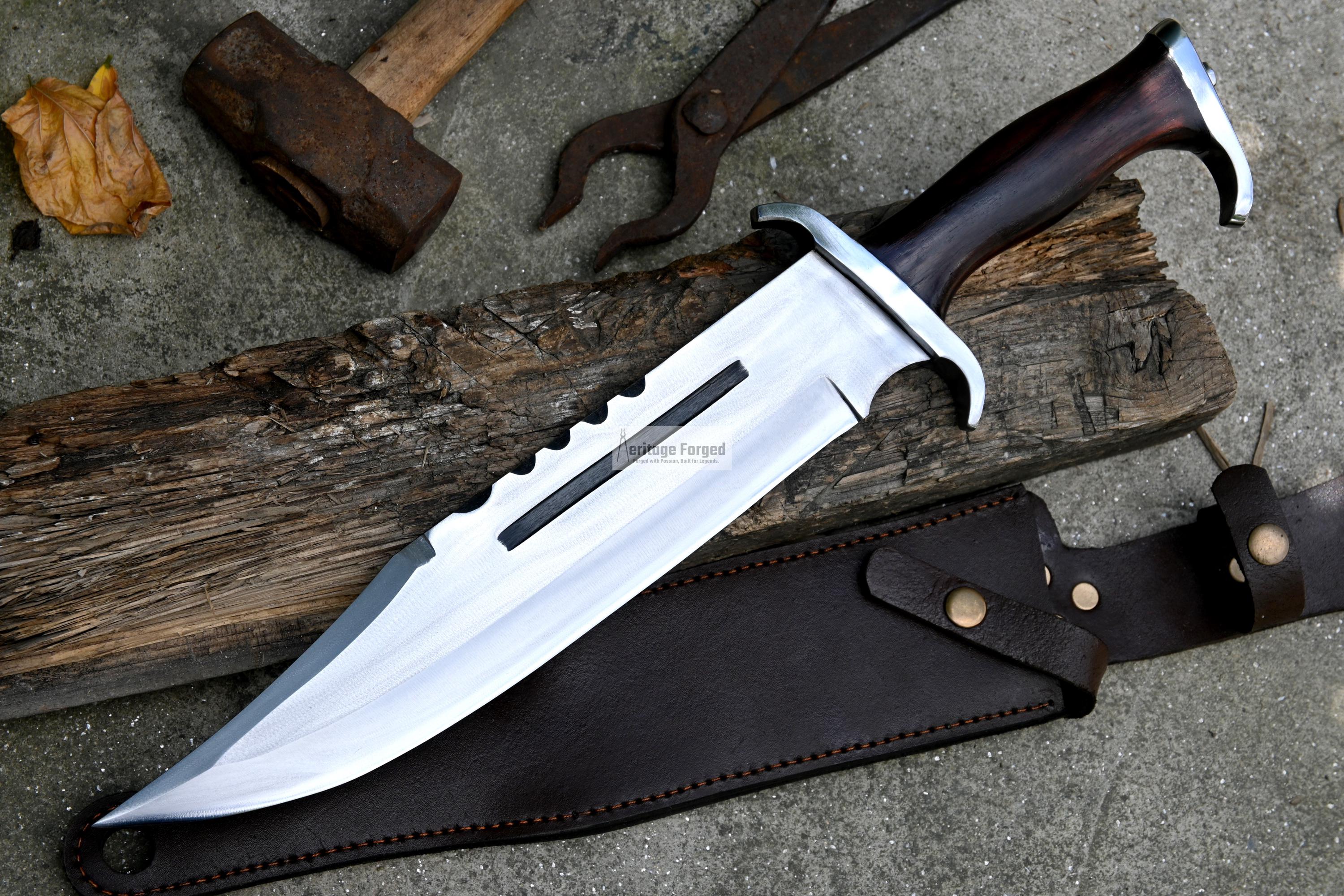 RAMBO III KNIFE/ Rambo 3 Knife/ Hand Forged Knife/made From Leaf Spring ...