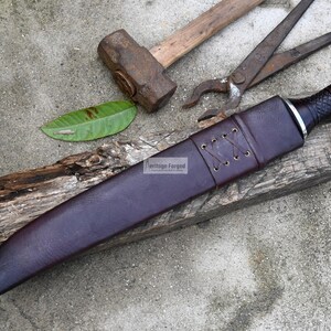 HUNTING KNIFE / 15 Inches Long Blade Hunting Knife / Hand Forged Knife ...