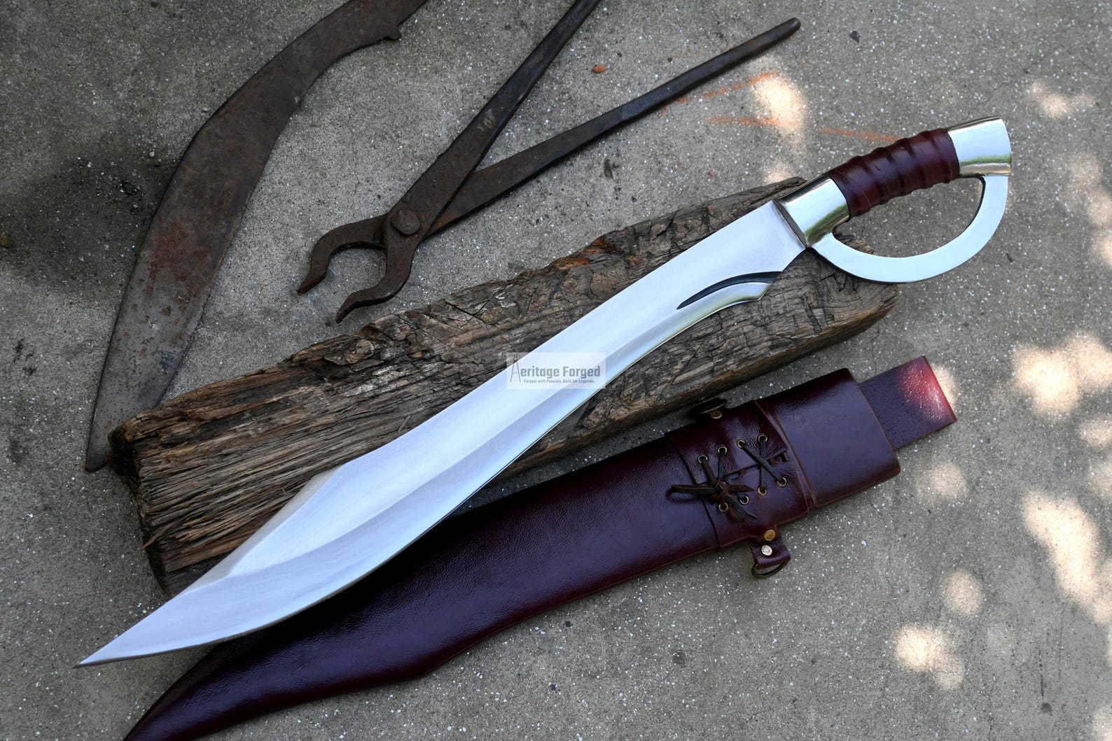 SCIMITAR SWORD/18 Inches Long Blade Hand Forged Sword/leaf Spring of ...