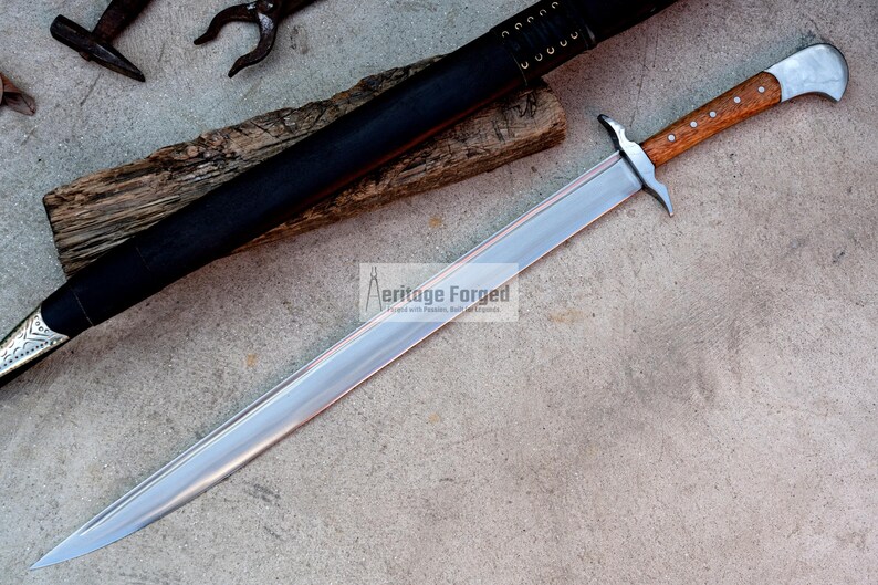 MEDIEVAL SWORD/24 Inches Long Blade Hand Forged Sword/leaf Spring of ...