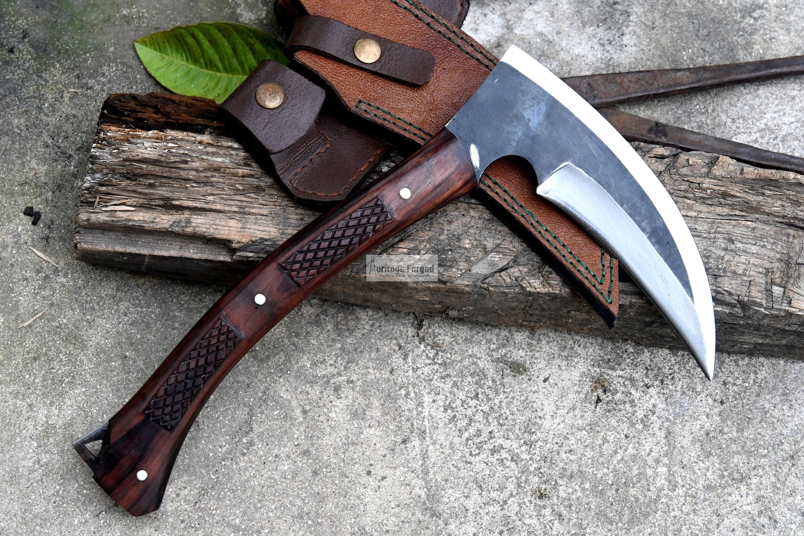 KAMA Knife/traditional Japanese Knife/farmer Sickle /leaf Spring of ...