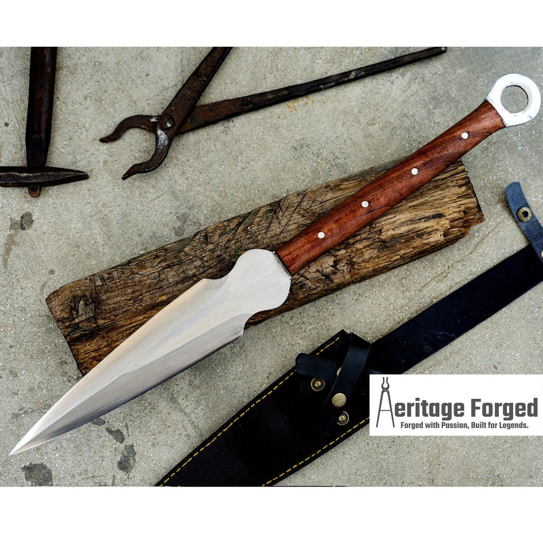 KUNAI DAGGER /12 Inches Long Blade Hand Forged Dagger/leaf Spring of ...