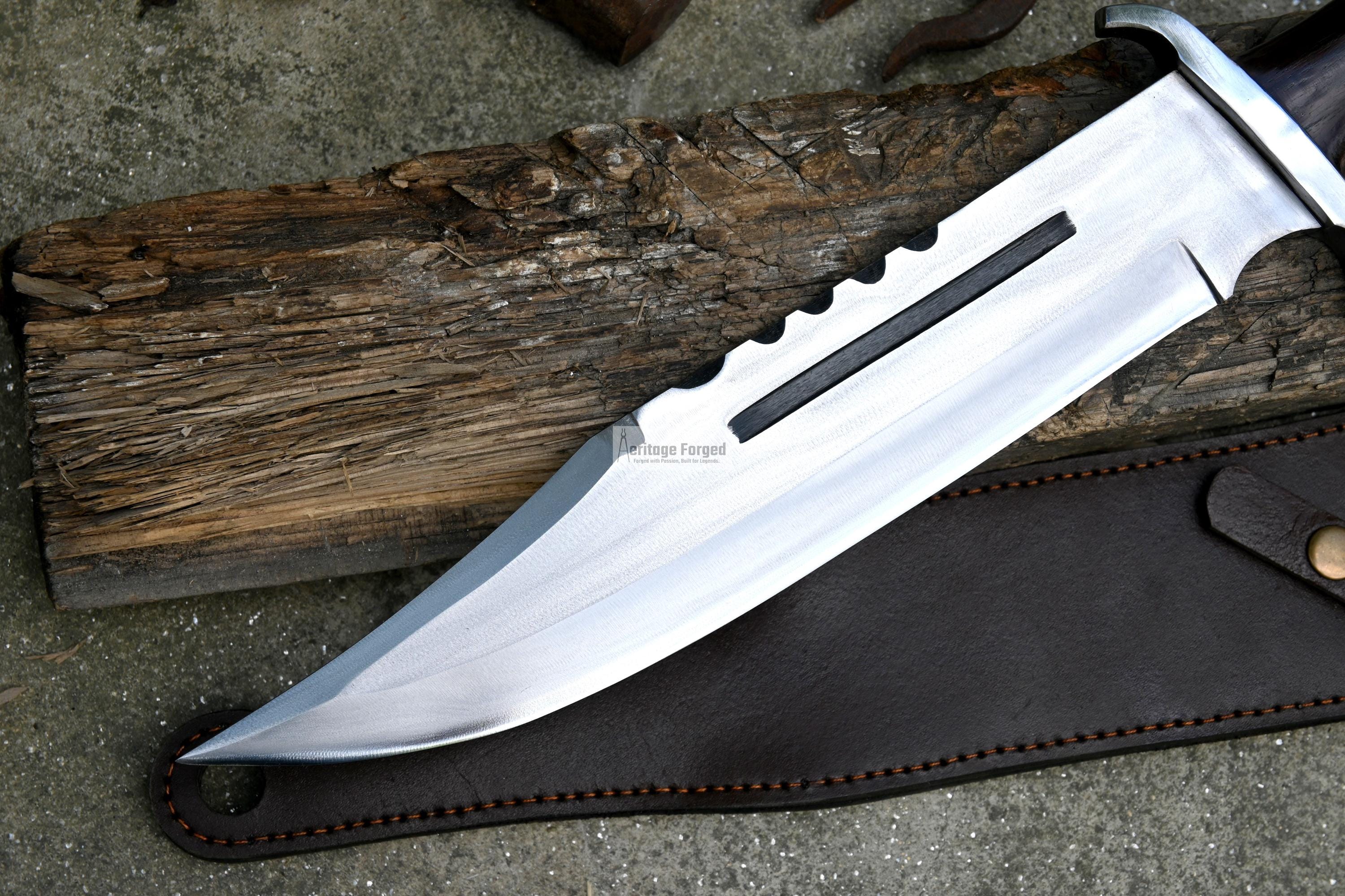 RAMBO III KNIFE/ Rambo 3 Knife/ Hand Forged Knife/made From Leaf Spring ...
