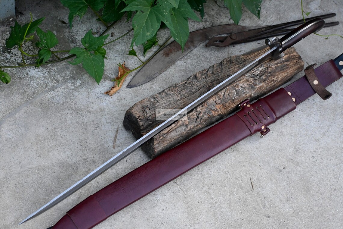 SINGLE EDGE SWORD/24 Inches Long Blade Hand Forged Sword/leaf Spring of ...