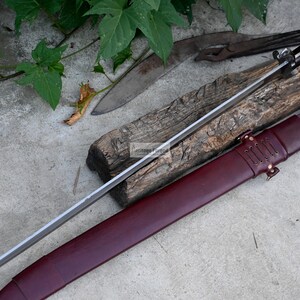 SINGLE EDGE SWORD/24 Inches Long Blade Hand Forged Sword/leaf Spring of ...