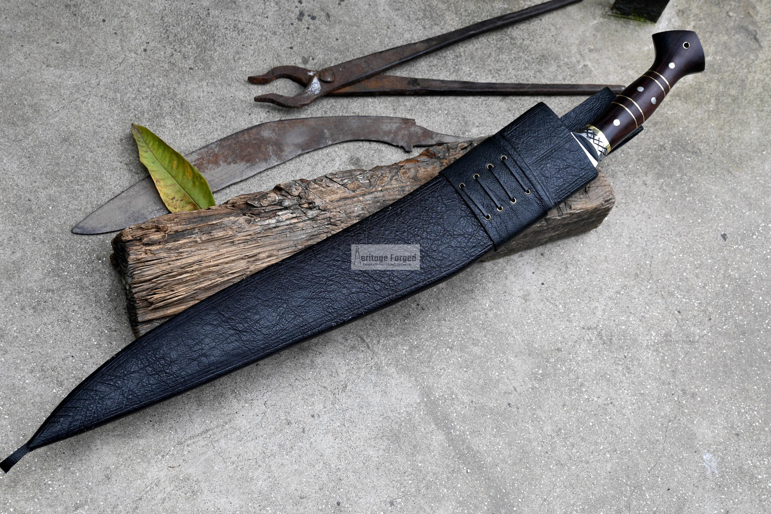 KHUKURI SWORD/ Large Kukri Machete/ 21 Inches Long Blade Heavy Machete ...