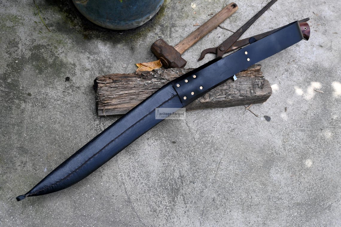KHUKURI SWORD/ Large Kukri Machete/ 21 Inches Long Blade Heavy Machete ...