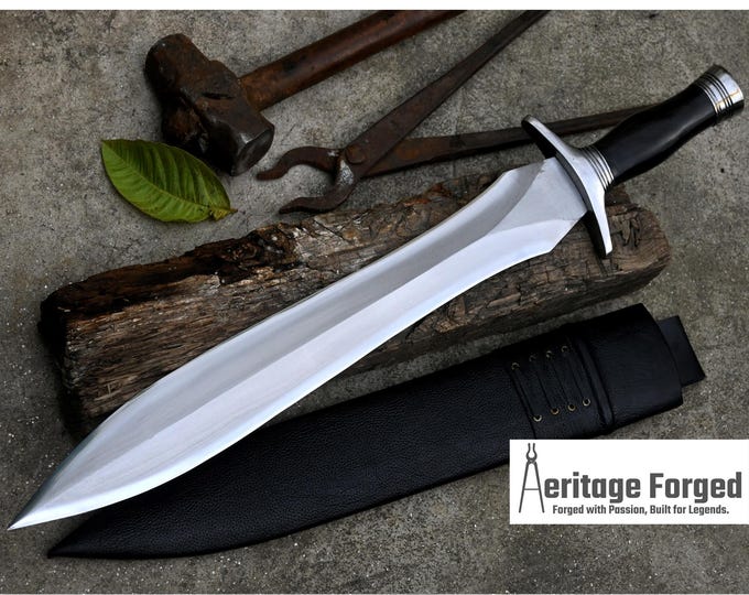 28 Inches Blade Large Xiphos Sword-greek Xiphos-hand Forged Xiphos ...