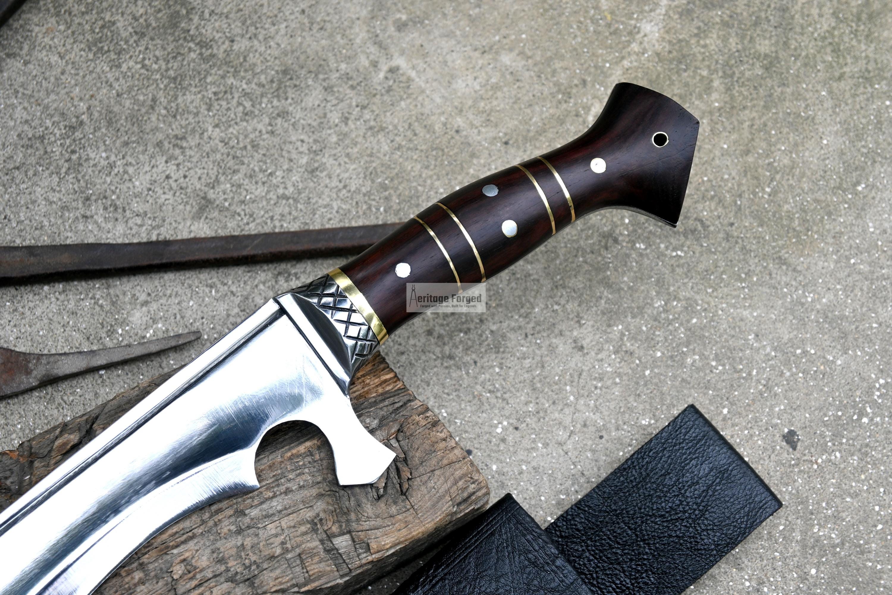 KHUKURI SWORD/ Large Kukri Machete/ 21 Inches Long Blade Heavy Machete ...