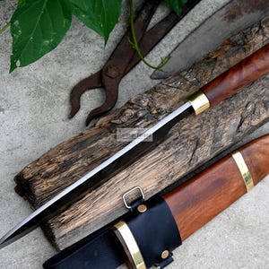 CHEF KNIFE / 10 Inches Long Blade / Hand Forged Hunting Knife / Jungle ...