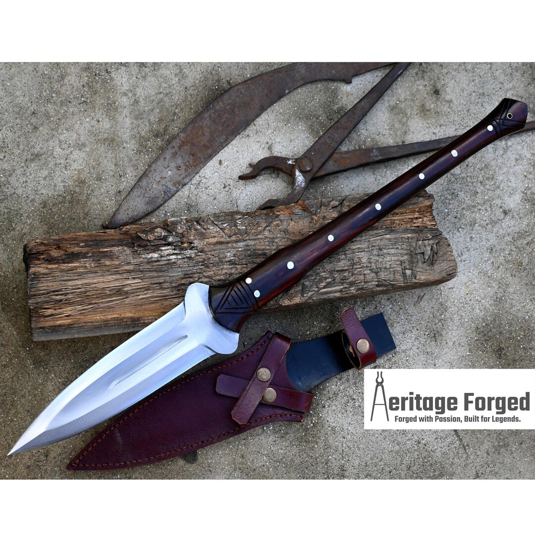 HUNTING SPEAR / Hand Forged Spear /9 Inches Long Blade Spear/ Throwing ...